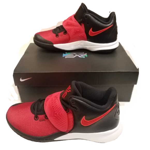 Nike | Shoes | Kyrie Flytrap Iii Black University Red Sneakers 8 | Poshmark
